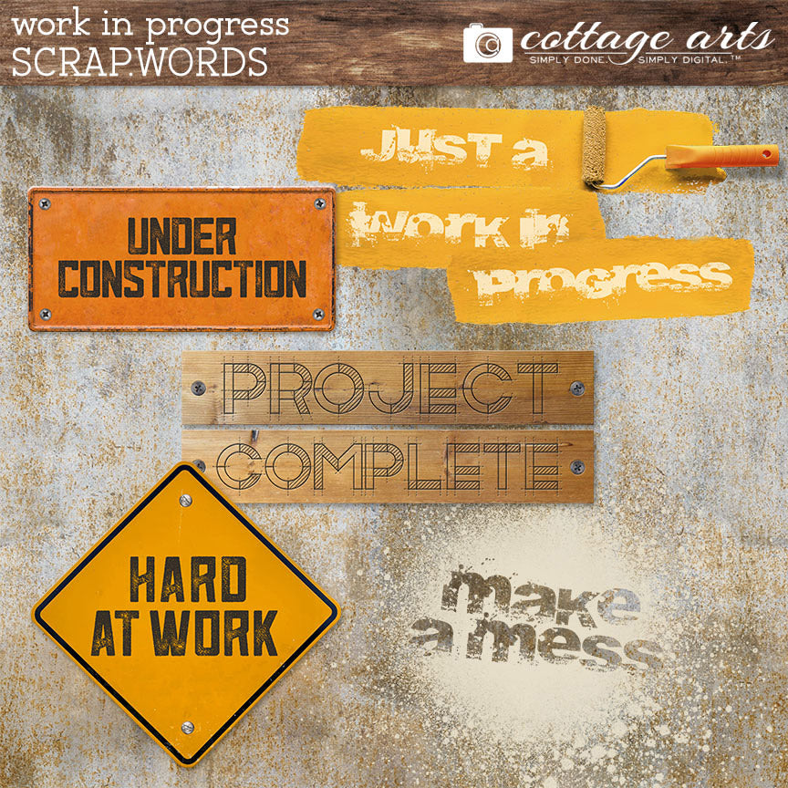 Work in Progress Scrap.Words – Cottage Arts